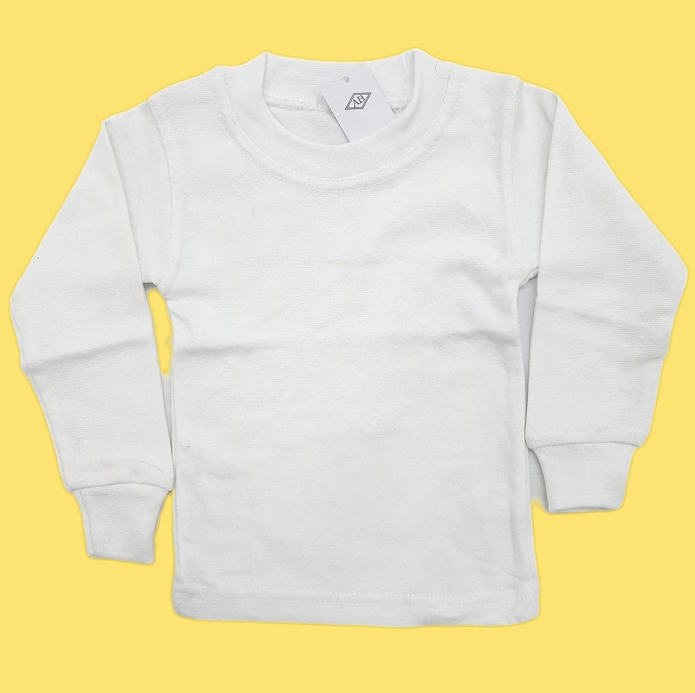 High Neck Inner S M L White Round Neck– Born Baby Stuff